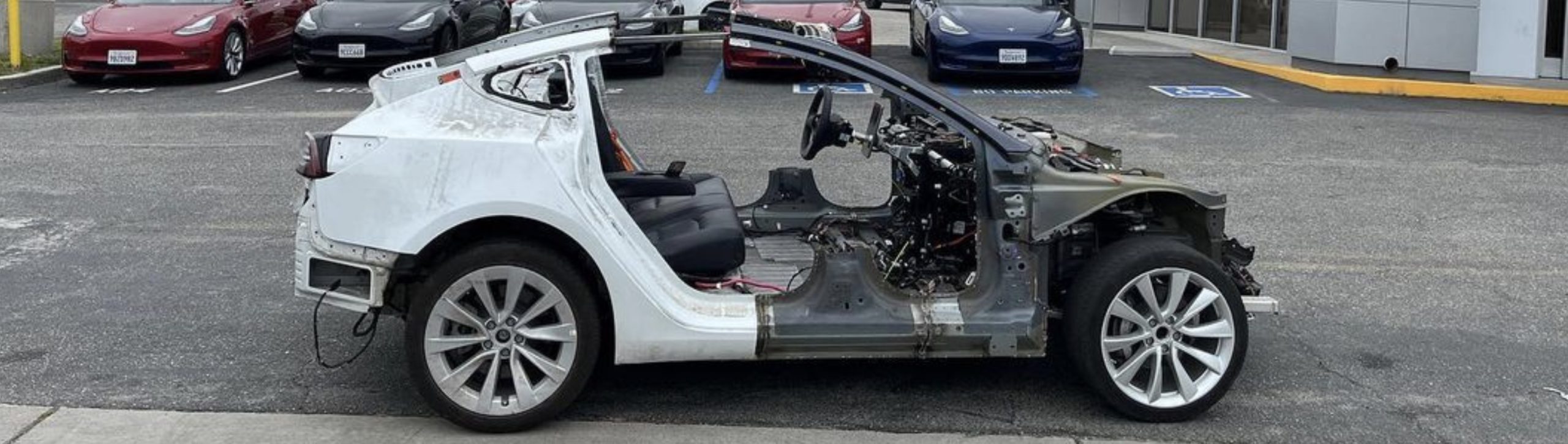 THE $25K Tesla "Model 2" is already here in L.A's Tesla Center! (but it ...