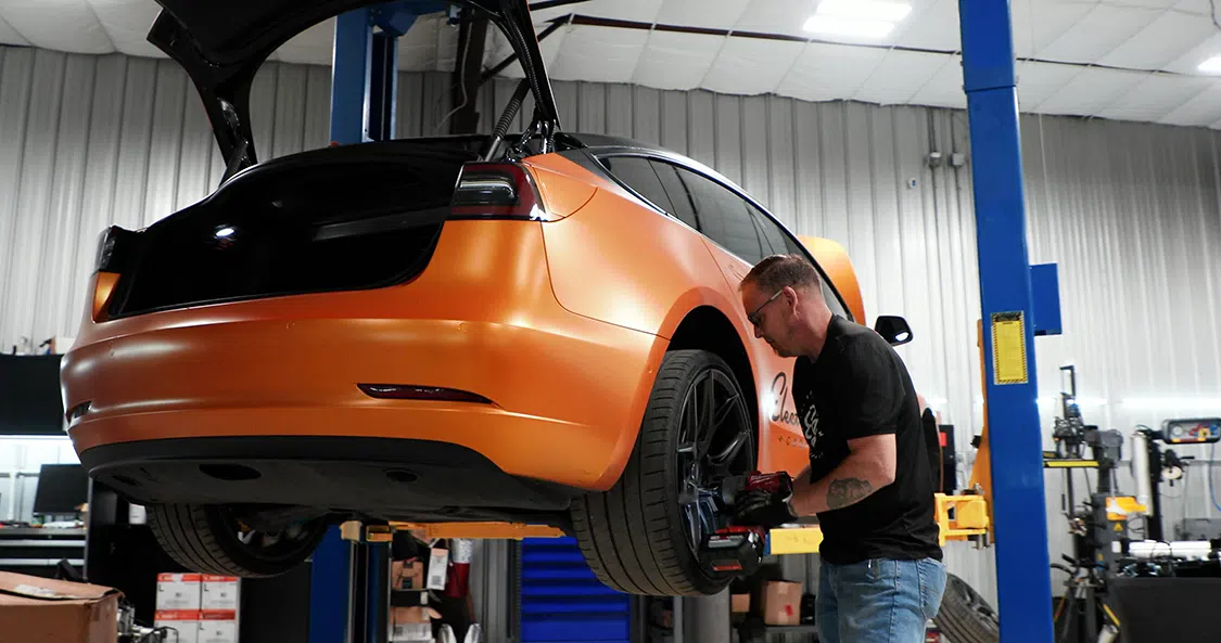 Dropping the Tesla: Air Suspension Install on a 2020 Model 3 - TESLA Trends