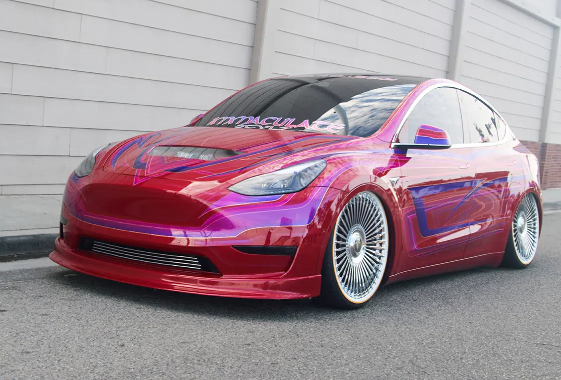 Tesla Meets Lowrider Culture in Bold Fusion - TESLA Trends