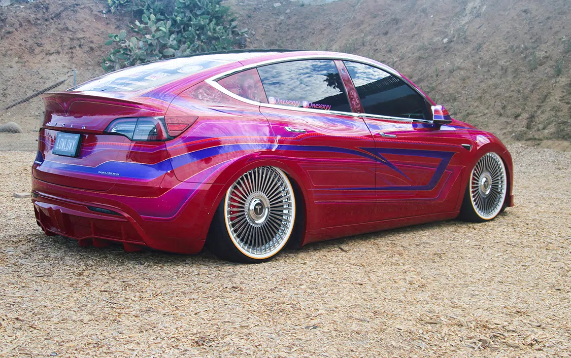 Tesla Meets Lowrider Culture in Bold Fusion - TESLA Trends