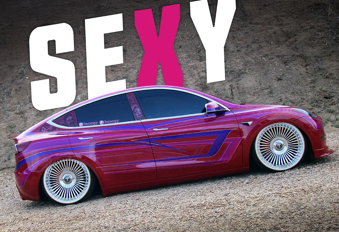 Tesla Meets Lowrider Culture in Bold Fusion - TESLA Trends